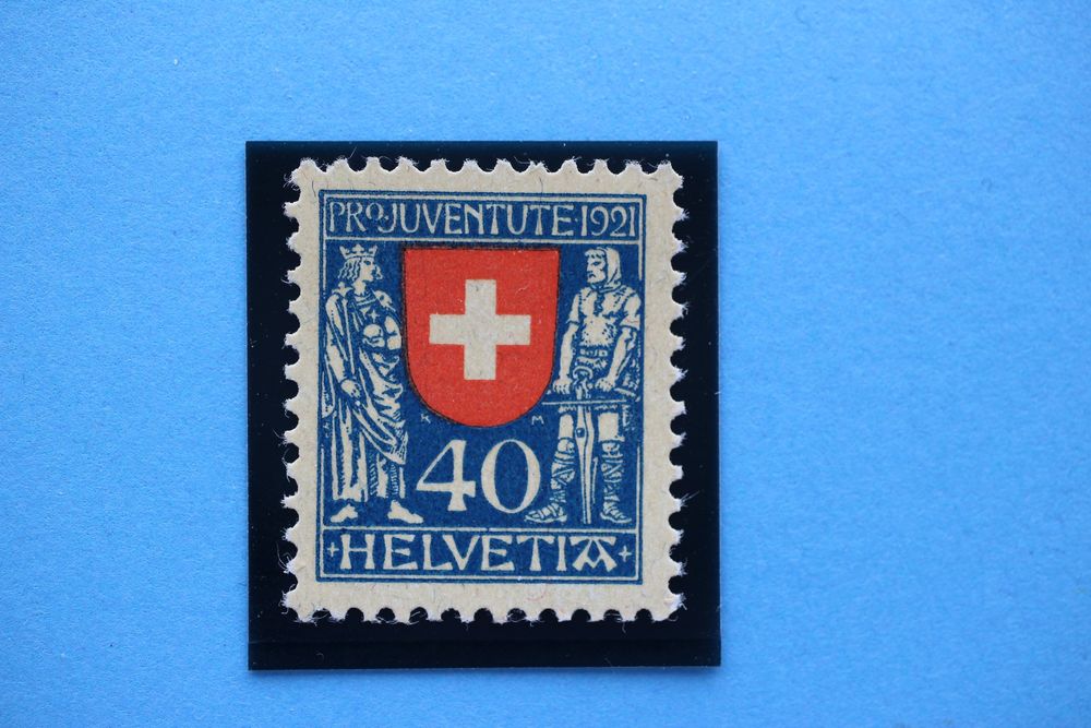 PJ 1921 Nr. 20.b. -hellblau (seltener)- tadel. postfrisch ** (Neu ...