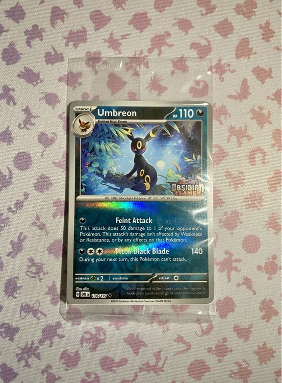 Pokemon Umbreon Promo Obsidian Flames STAMP EN (Neu und ...