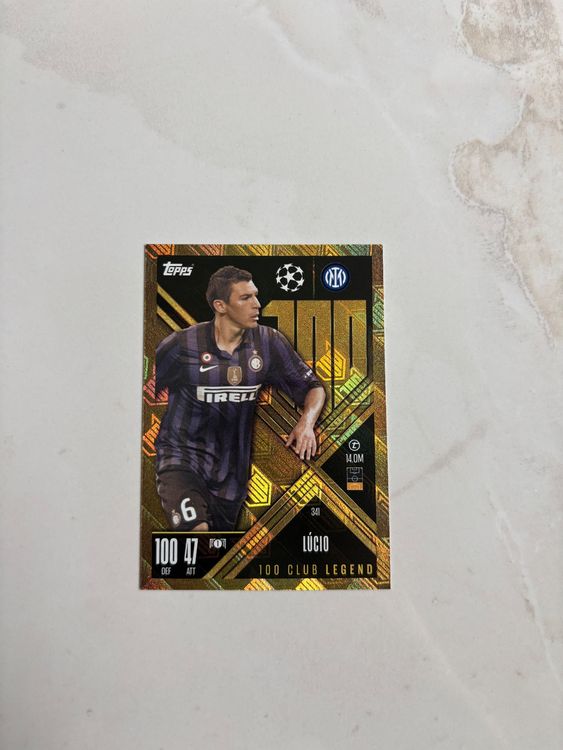 Lucio Match Attax Extra 2024/25 Club 100 Legende (Neu und ...