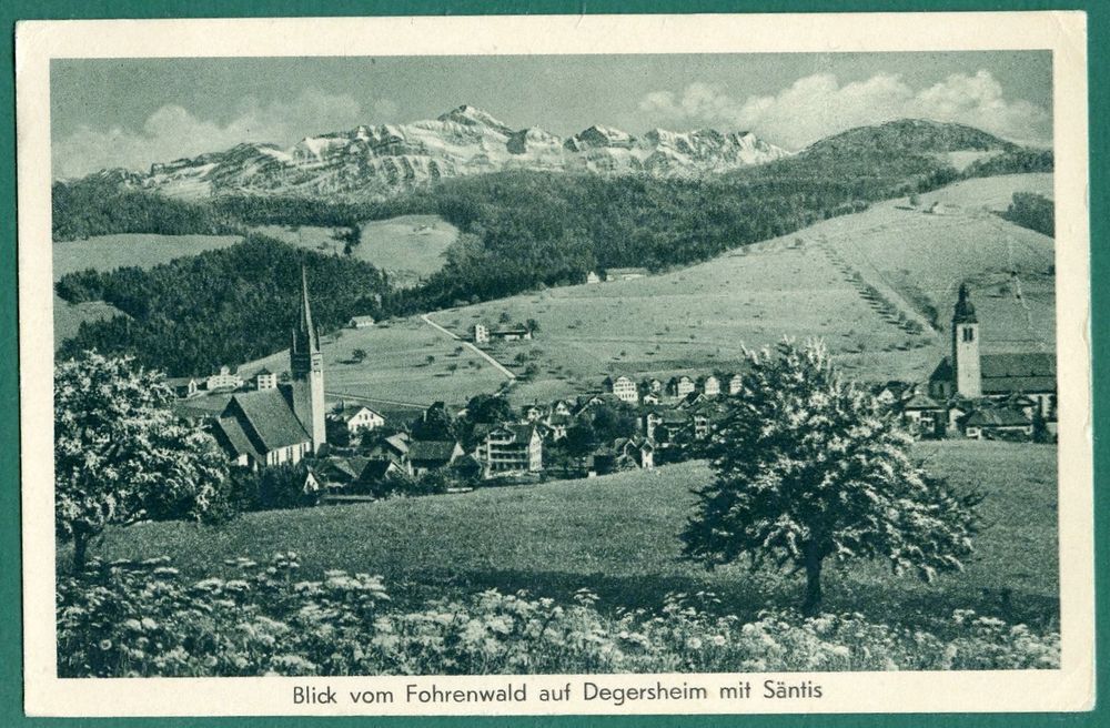 Degersheim mit Säntis, 1933 (Gebraucht) in Sargans für CHF 1 – mit Lieferung auf Ricardo kaufen