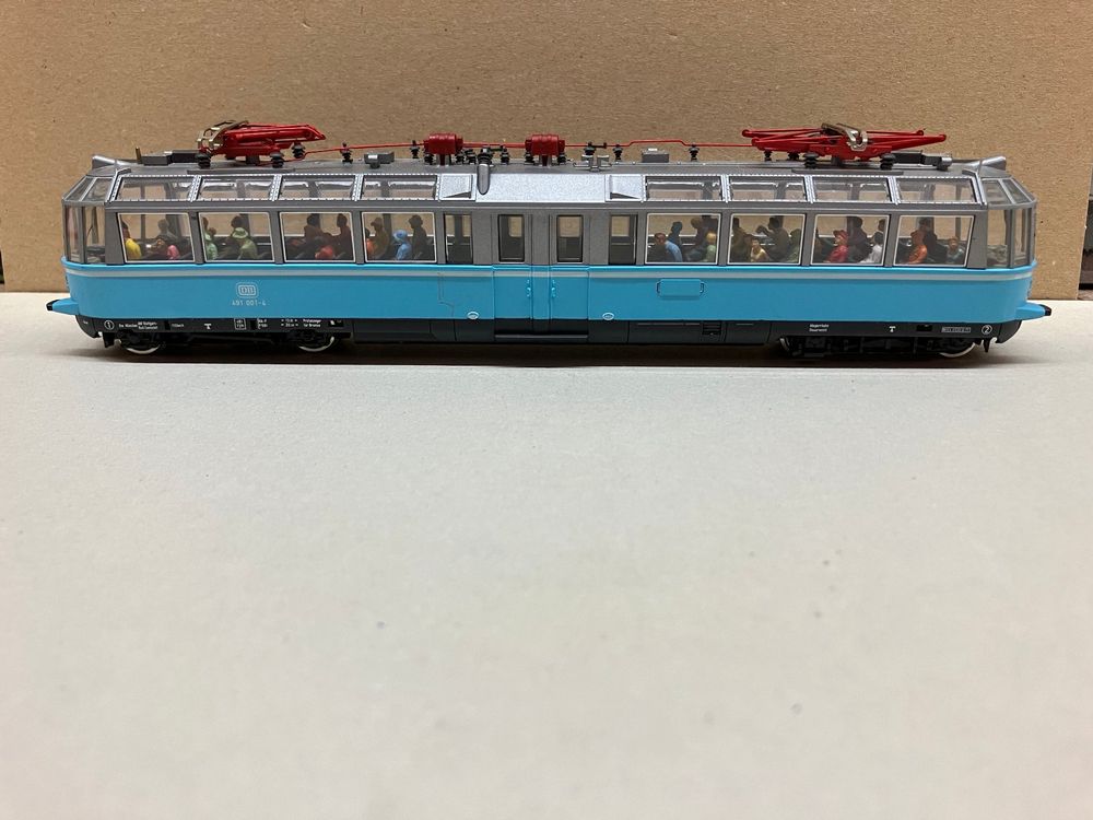 Roco 43525 Aussichts-Triebwagen BR 491 der DB, H0 GS Analog (Gebraucht ...