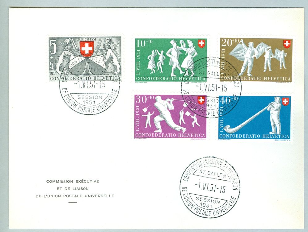 1951 Schweiz Pro Patria FDC | Kaufen auf Ricardo
