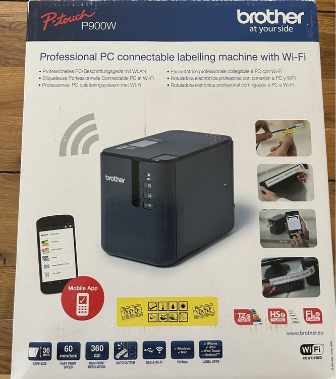 Brother P-Touch P900W, Professionelles PC-Beschriftungsgerät (Neu und originalverpackt) in ...