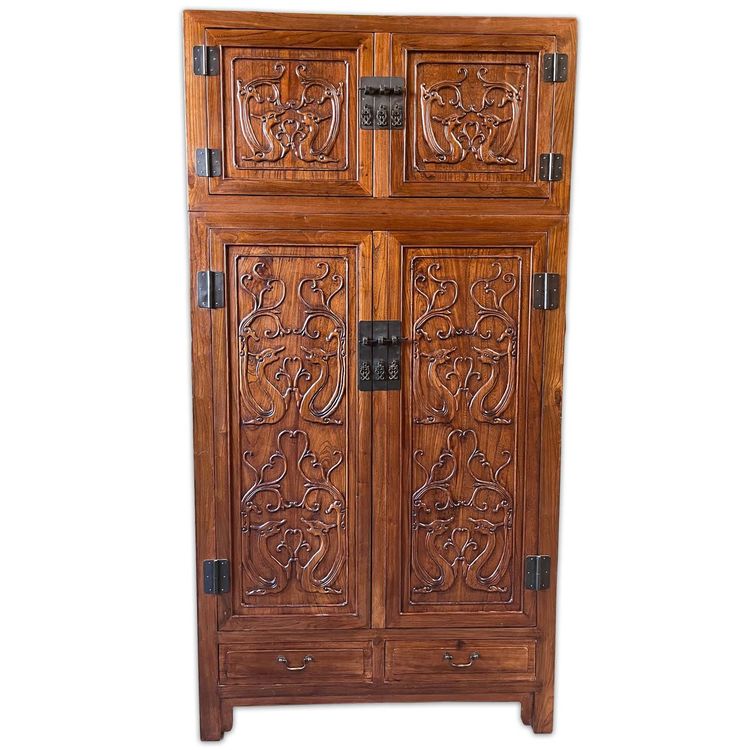 Drachenverzierter Schrank China Möbel 226cm groß 2 teilig (Gebraucht) in Hilpoltstein für CHF ...