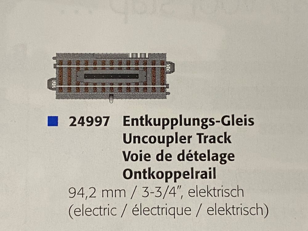 Märklin C-Gleis Entkupplungsgleis 24997 (Neu (gemäss Beschreibung)) in ...