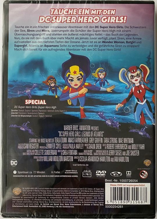 DC Super Hero Girls, Legenden von Atlantis, Original Movie (Neu und originalverpackt) in Flums ...