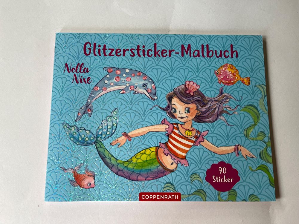 Glitzer-Malbuch "Nella Nixe" mit Stickern (Neu (gemäss Beschreibung ...