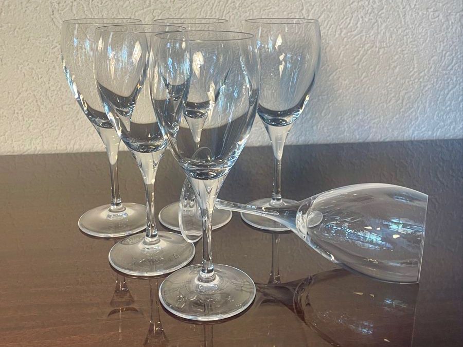 Simple & Élégant • Lot de 4 x 6 Verres • CRISTAL D’ARQUES (D'occasion ...