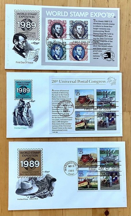 USA 1989 FDC World Stamp EXP. Michel 28€ (Neu (gemäss Beschreibung)) in ...