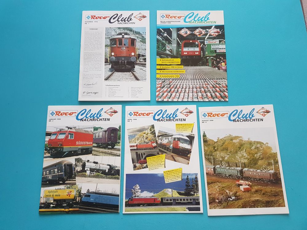 ROCO Club Nachrichten, Schweiz, 1995/1996, all. + français (Neu (gemäss ...