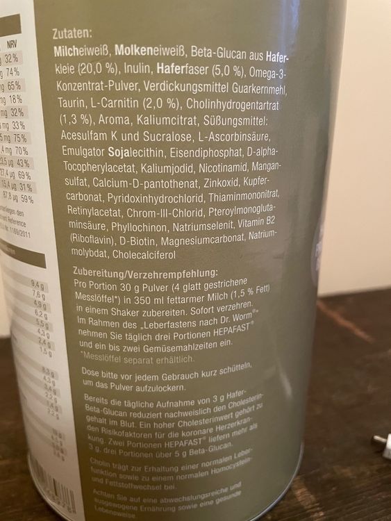 Hepafast/hochwertiges Eiweisspulver/Vanille | Kaufen auf Ricardo