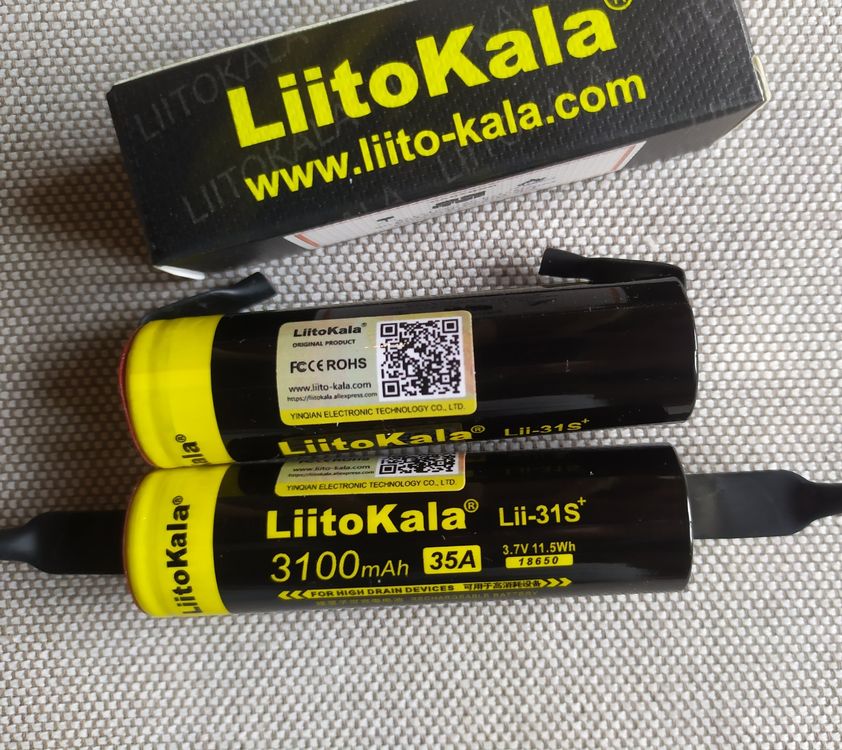 NEU LiitoKala Lii-31S 18650 3,7 V Li-Ion Akku Batterie | Kaufen auf Ricardo
