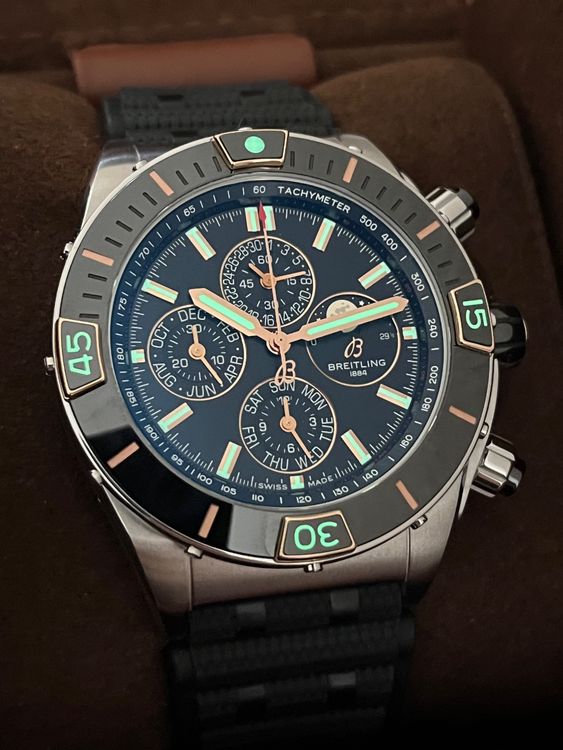 BREITLING Super Chronomat 44 Four Year Calendar Fullset (Gebraucht) in ...