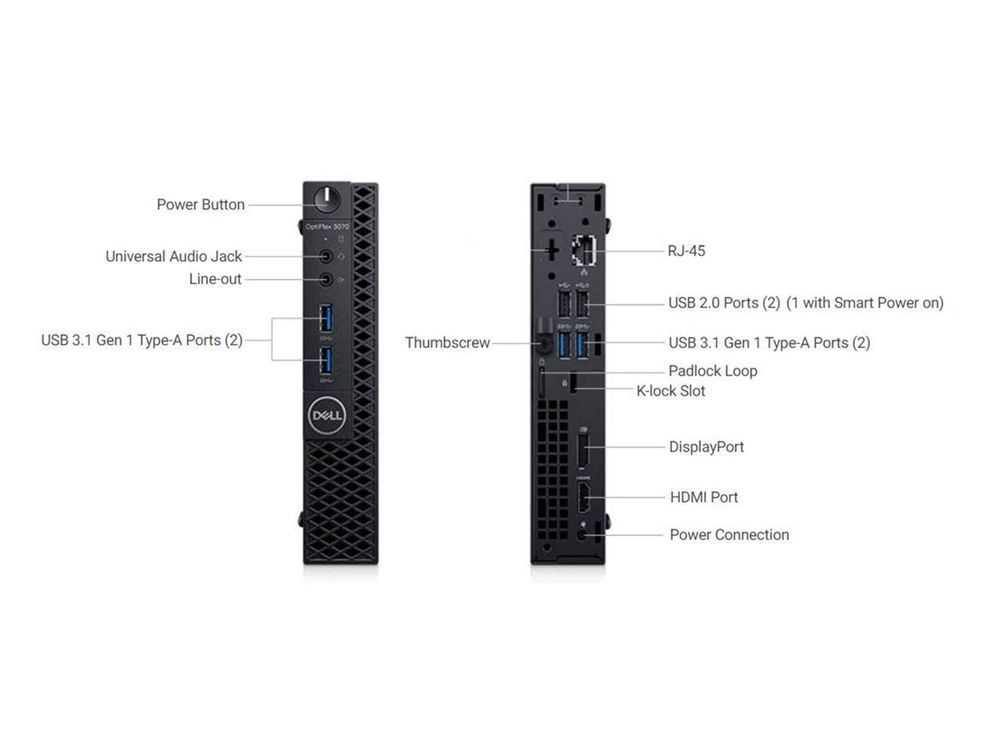 Dell OptiPlex 3070 Micro (D10U) Desktop-PC (Mini-Computer) (Gebraucht ...