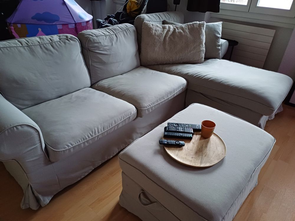 Couch Ikea Ektorp 3er Sofa mit Recamiere (Gebraucht) in Thun für CHF 200 – nur Abholung auf ...