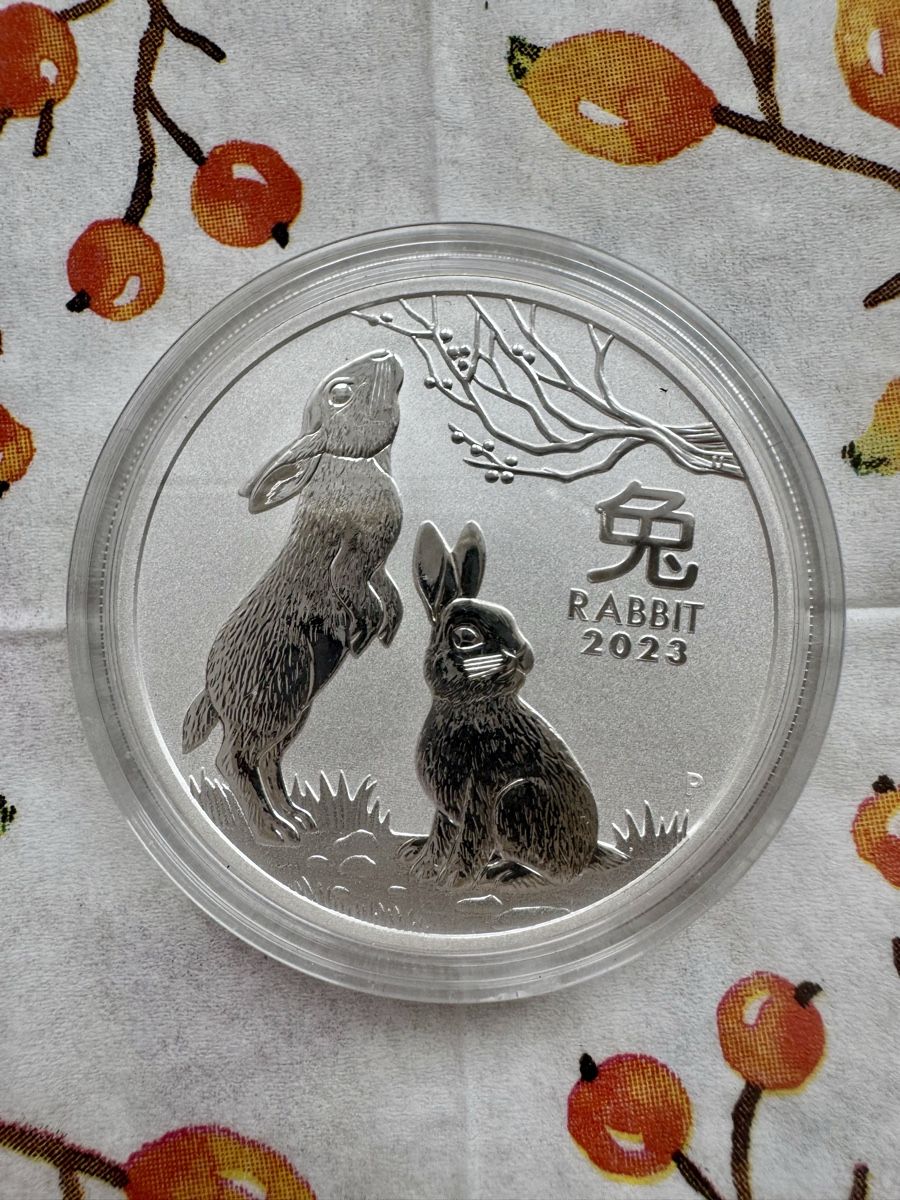 Australien Lunar III Hase Rabbit 2023 1 oz Silbermünze, neu! (Neu ...