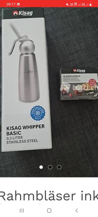 Kisag Rahmbläser inkl.Kapseln (Neu und originalverpackt) in Thun für CHF 60 – mit Lieferung auf ...