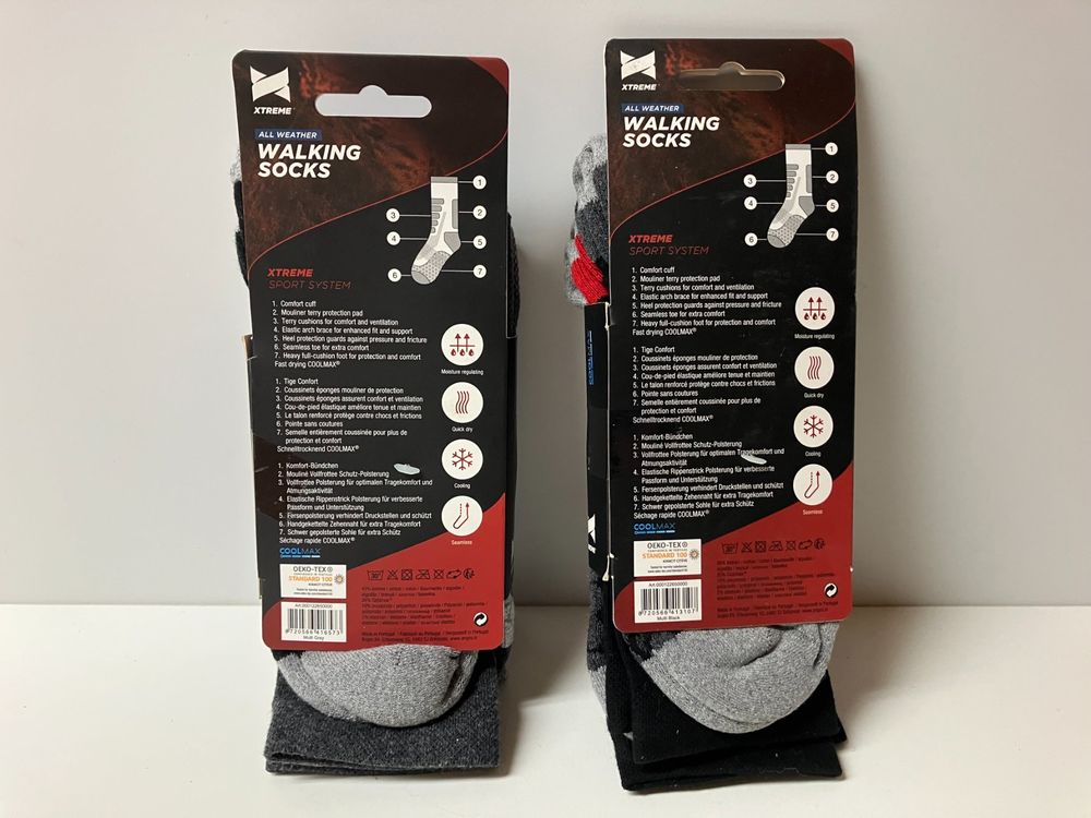 2x 2Paar Walking Socks Gr. 45-47 NEU ab 1.-Fr (Neu und originalverpackt ...