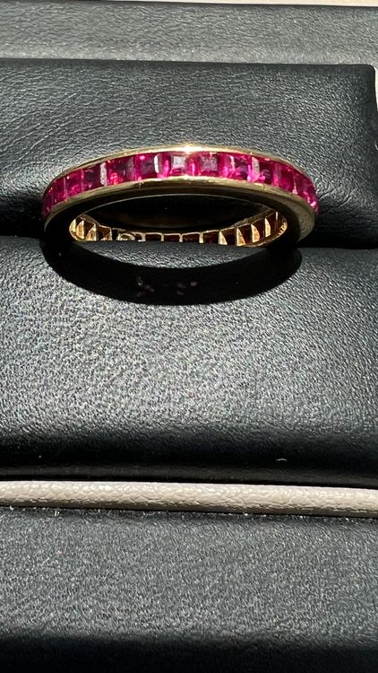 Alliance Ring 18K Gelbgold mit Rubinen, 750 punziert. Gr: 52 (Gebraucht ...