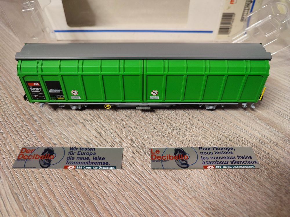 SBB Cargo Schüttgutwagen H0, "Der Decibel", neuwertig (Neu (gemäss Beschreibung)) in Röschenz ...