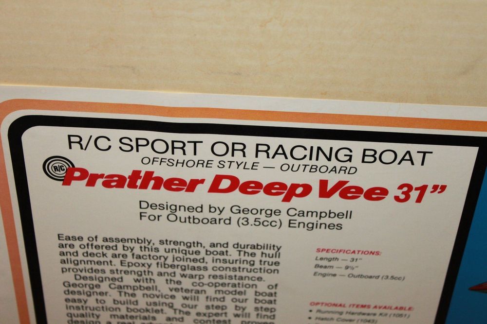 RC Bootsrumpf, Prather Deep Vee 31 | Kaufen auf Ricardo