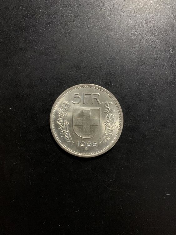 1966 Münze 5 Franken Silber (Gebraucht) in Eggersriet für CHF 8.4 – mit Lieferung auf Ricardo kaufen