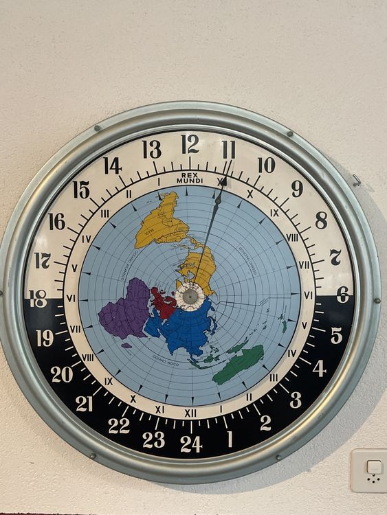 Horloge mondiale "Rex Mundi" vintage à fixer au mur (Gebraucht) in La ...