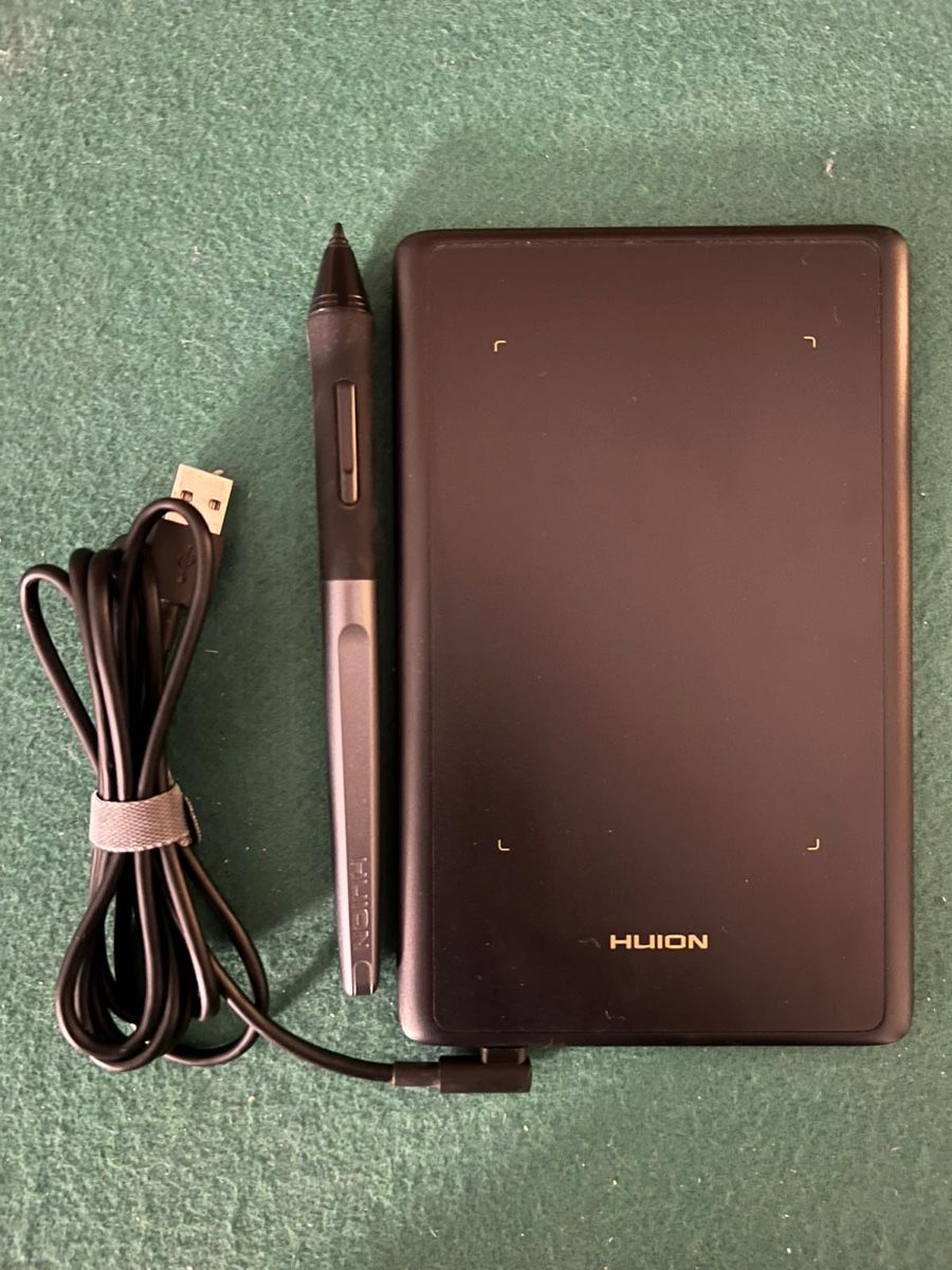 HUION Grafiktablett – Stift & Kabel – voll funktionsfähig (Neu (gemäss ...