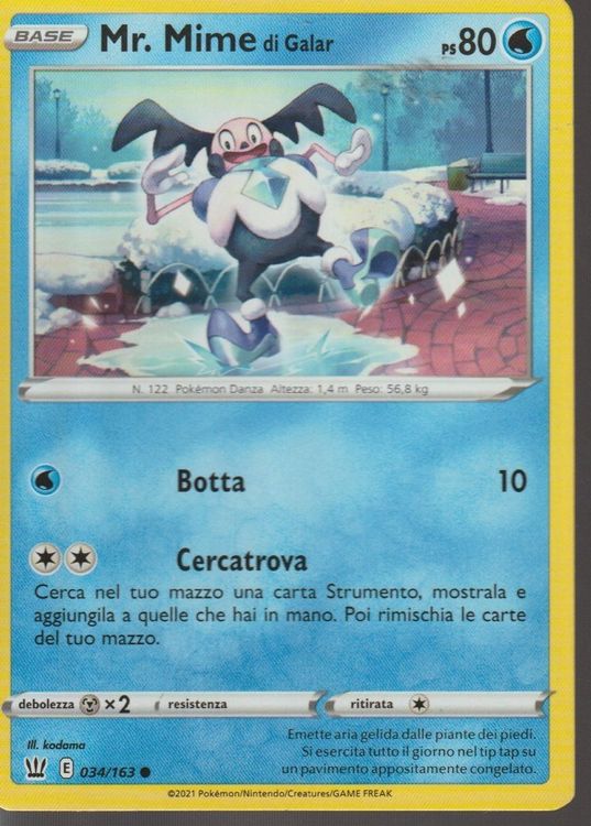TCG POKEMON Stili Di Lotta BST 034/163 MR. MIME Italiano | Kaufen auf ...