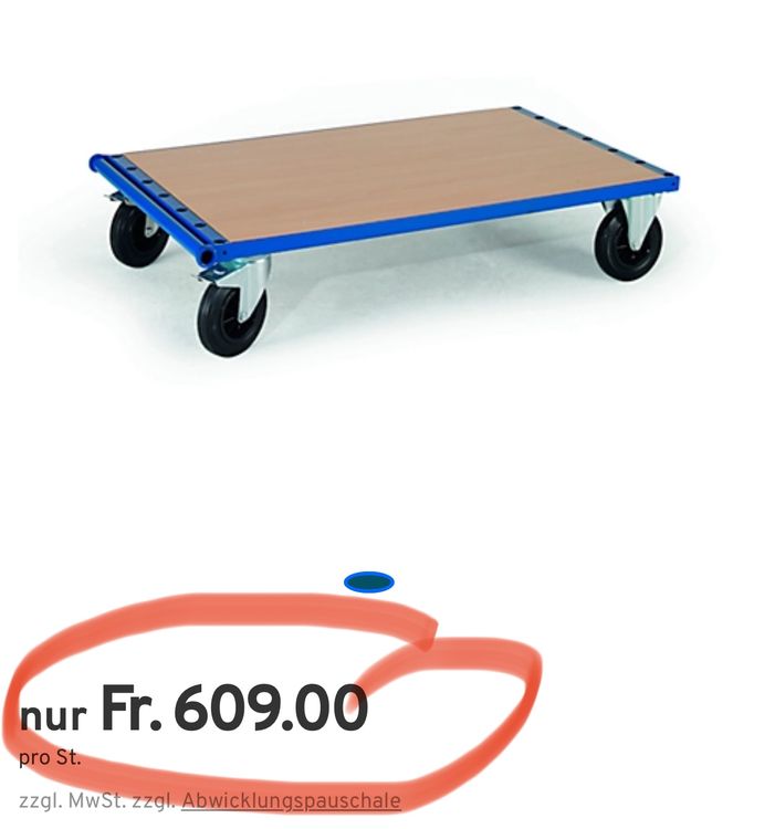 neuer neuer Plattenwagen 1200 x 800 mm (1200 kg) (Neu und ...