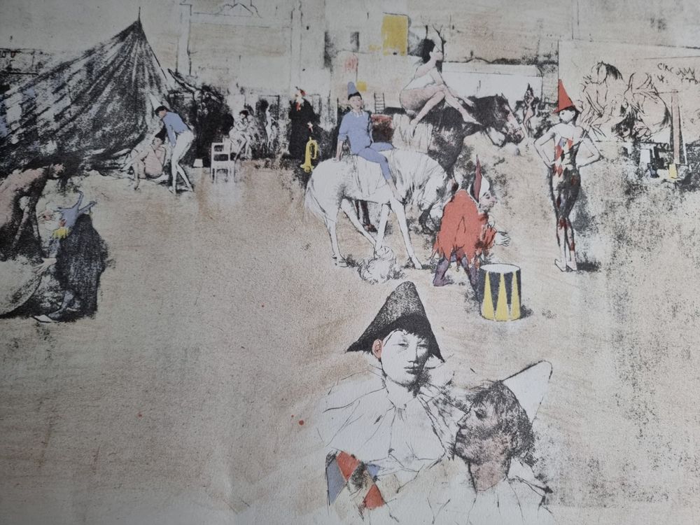OTTO BACHMANN LITHOGRAPHIE SIGNIERT KÜNSTLERPROBE GR.75X56CM (Gebraucht ...