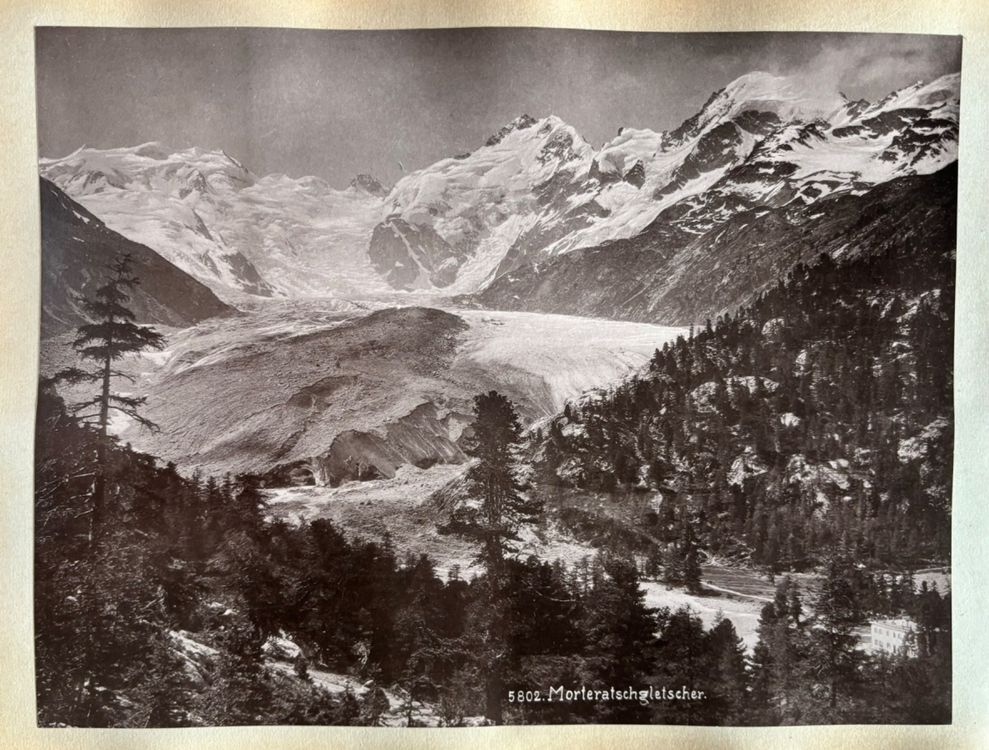 4 x Vintage, Morteratschgletscher, Gletscher, Bernina, 1890 (Gebraucht ...