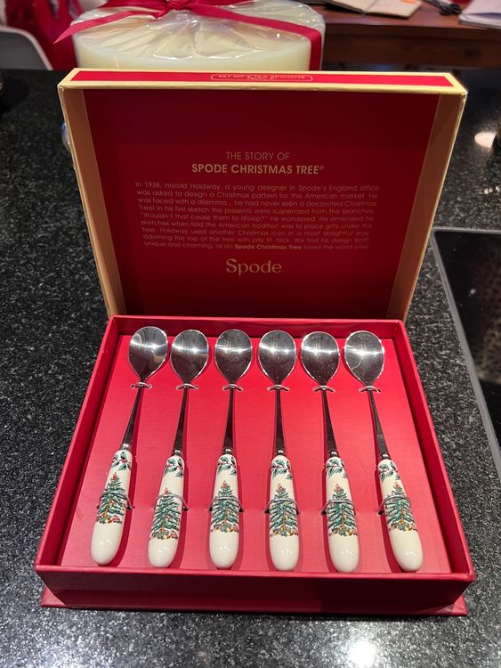 Spode Christmas Tree Geschirr set 6 Löffel Tea Spoons | Kaufen auf Ricardo