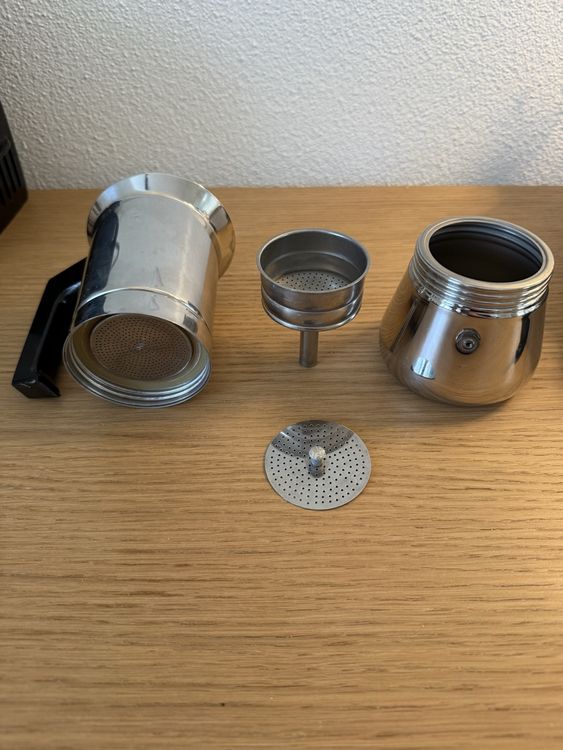 Cafetière italienne VEV inox 18/10, T/3, vintage ☕🇮🇹 (Gebraucht) in ...