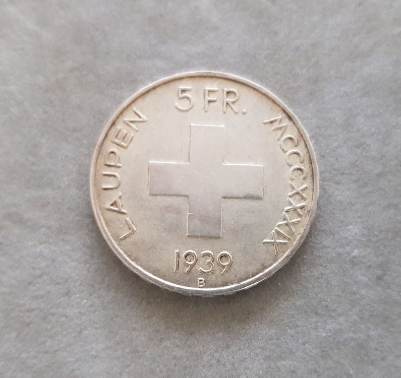 5 Franken Silber Laupen 1939 | Kaufen auf Ricardo