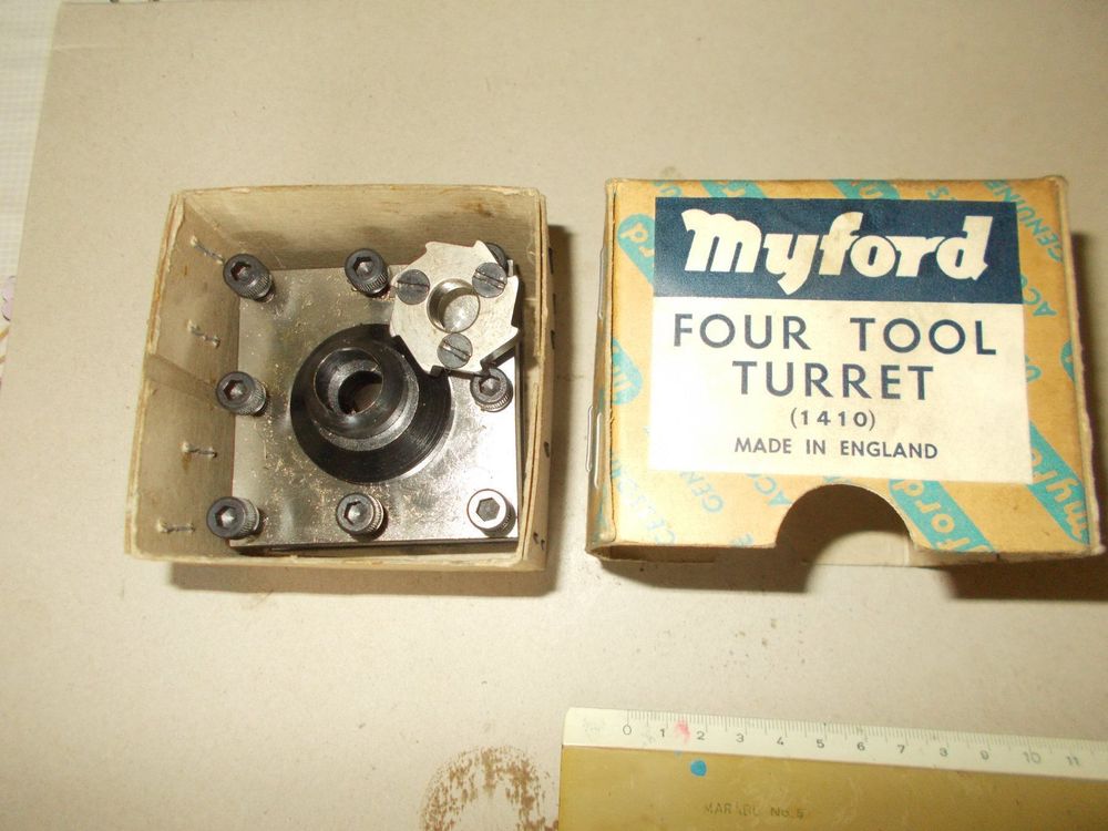 MYFORD TOOLS & PARTS ORIGINAL 4- FACH STAHLHALTER (Neu und ...