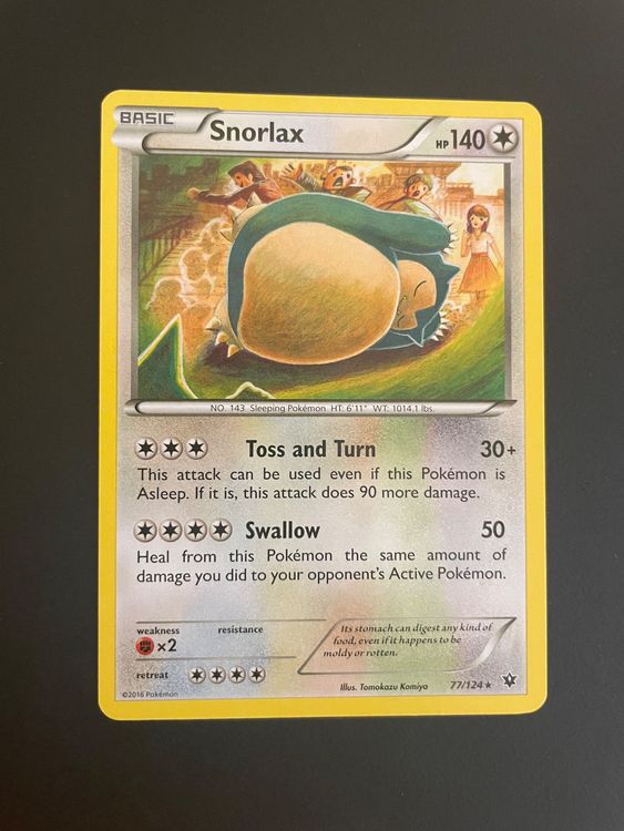 Snorlax Fates Collide Rare 77/124 (Gebraucht) in Zürich für CHF 2 – mit ...