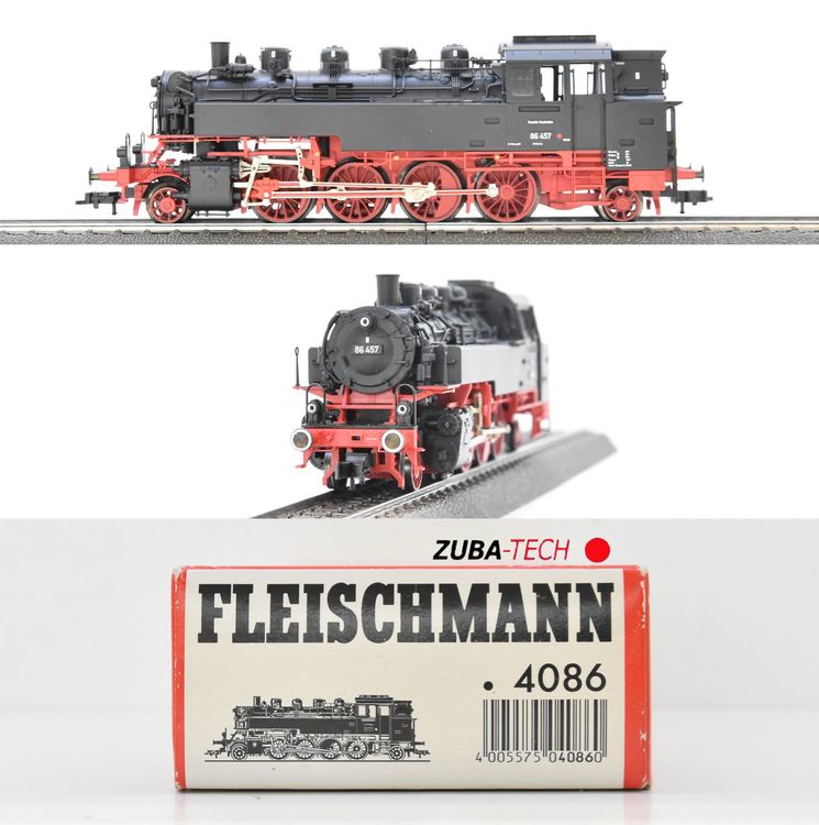 Fleischmann 4086 Dampflok BR 86 DB H0 GS Analog mit OVP | Kaufen auf ...