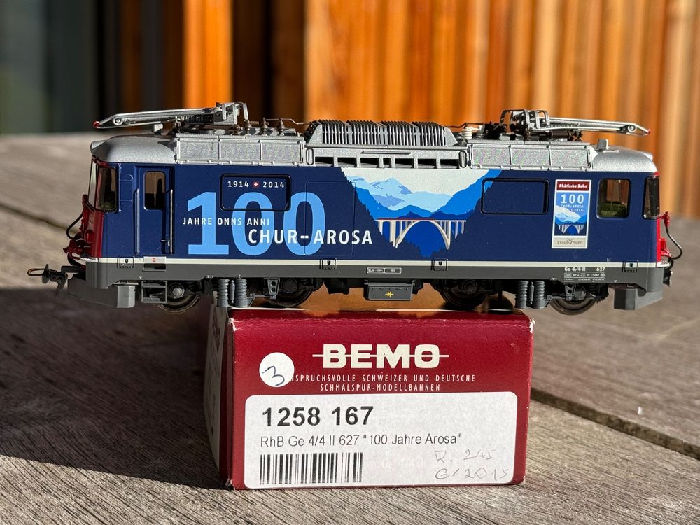 Rhb Bemo 1258 167 H0m Ge 4/4 II 627 100 Arosa SOUND ESU V5 (Neu und originalverpackt) in Goldau ...