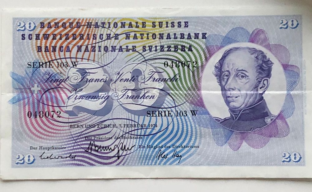Banknote CHF 20 (Gebraucht) in Bern für CHF 10 – mit Lieferung auf ...