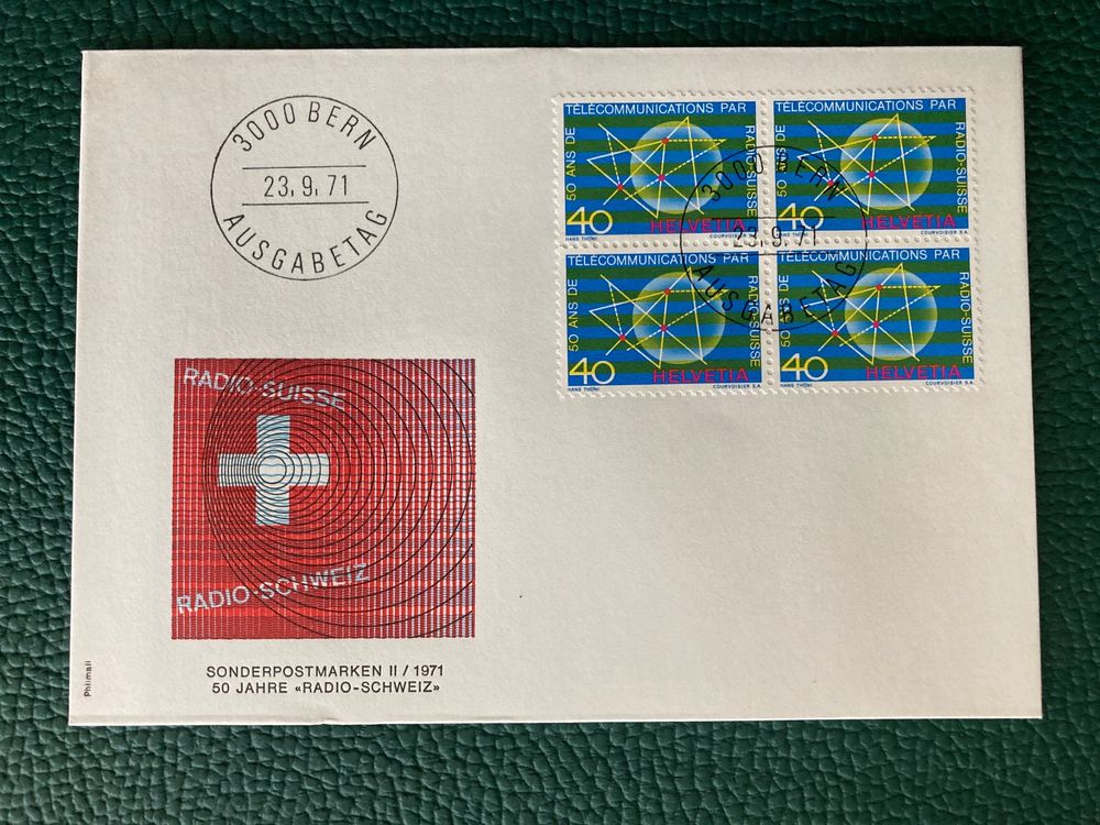 FDC Sondermarke 50 Jahre Radio Schweiz 1971 (Neu (gemäss Beschreibung)) in Niederurnen für CHF 0 ...