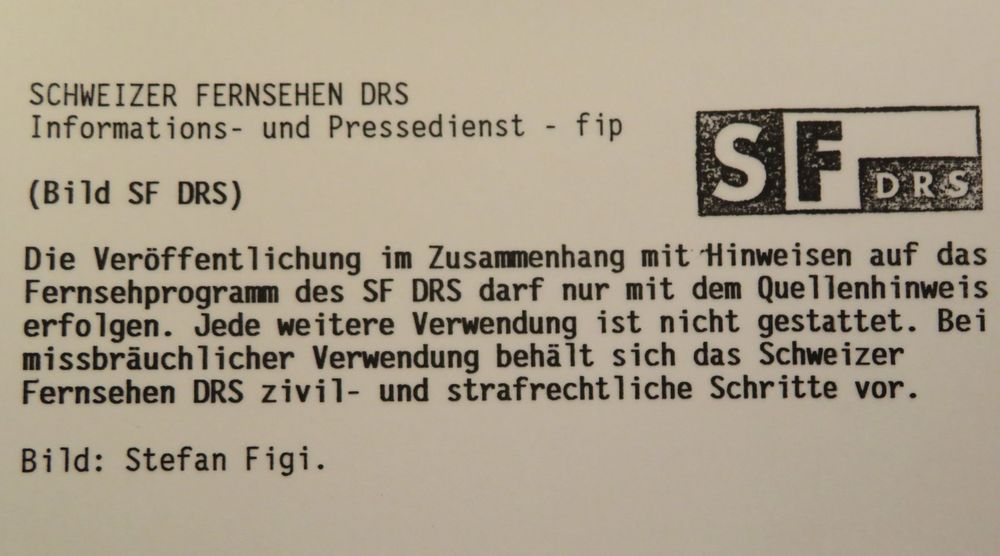 5 Fotos: Sportreporter / Kommentatoren SF DRS, um 1995 (Gebraucht) in ...
