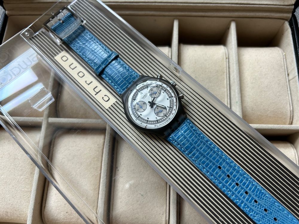 Swatch chronograph ICE CUBE SCM402 neuve 1994 fonctionne | Kaufen auf ...