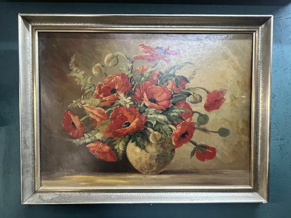 Vintage Stillleben Gemälde Signiert Th. Lamby 1979 (Gebraucht) in schaffhausen für CHF 25 – mit ...