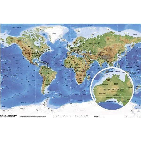 Poster Weltkarte planetarische Version (Neu und originalverpackt) in Schwyz für CHF 10 – mit ...