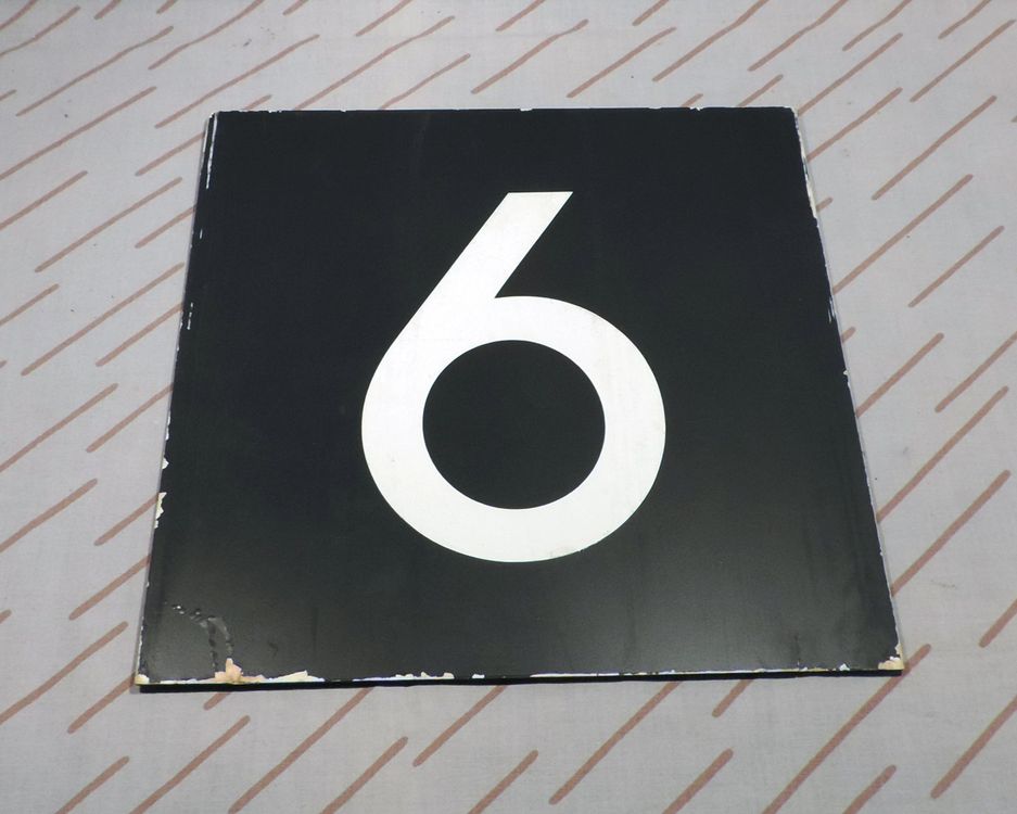 X2 - BVB Linien-Nummernschild 6/8 Basler Verkehrs-Betriebe (Gebraucht ...