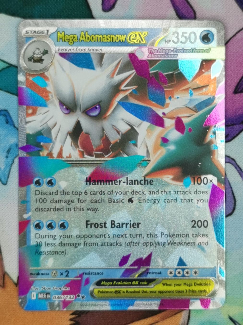 Pokemon Mega Abomasnow EX 036/132 Mega Evolution (Neuf (Voir ...