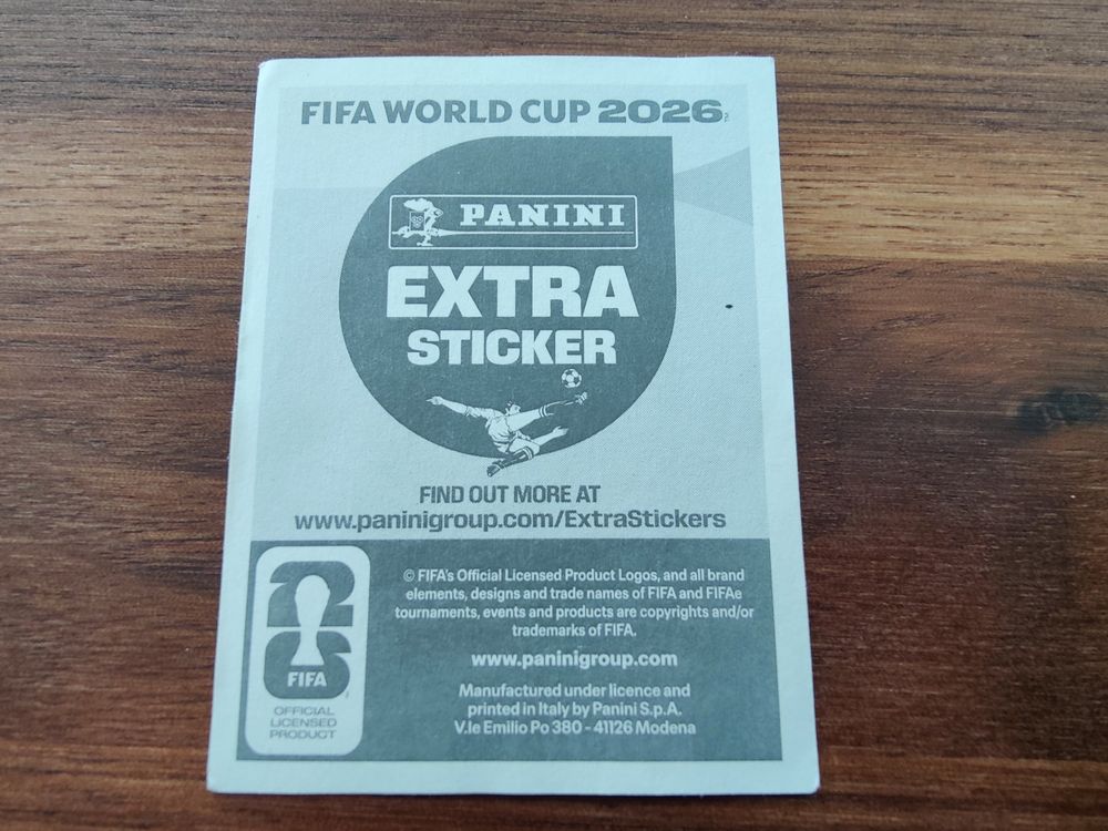Panini Extra Sticker WM 2026 – Mohamed Salah, Top Zustand! (Gebraucht ...