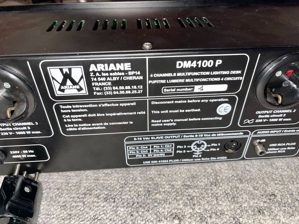 Lichtsteuerung Ariane DM 4100 P 4 Kanal (Gebraucht) in Aarau Rohr für ...