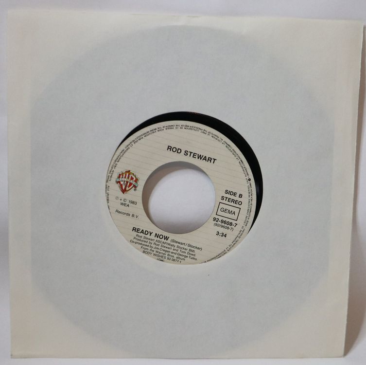 Vinyl Single Rod Stewart Baby Jane / Ready Now für Jukebox (Gebraucht ...